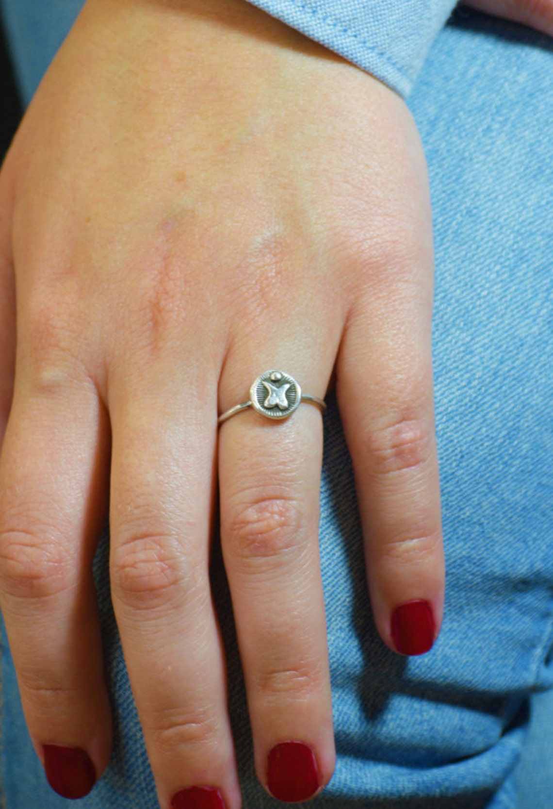 Retro Happiness Ring Statement Ring Dancing Ring Bohemian | Etsy