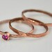 Copper Ruby Ring Classic Size Stackable Rings Ruby - Etsy
