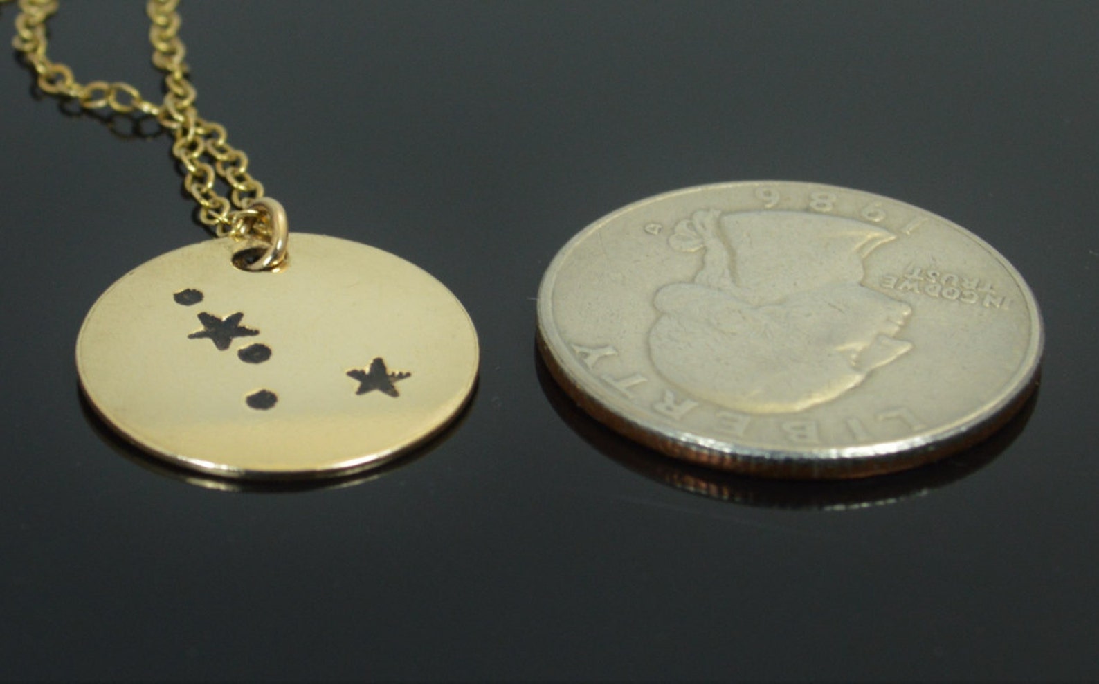 Cancer Pendant 14k Gold Filled Cancer Necklace Zodiac | Etsy