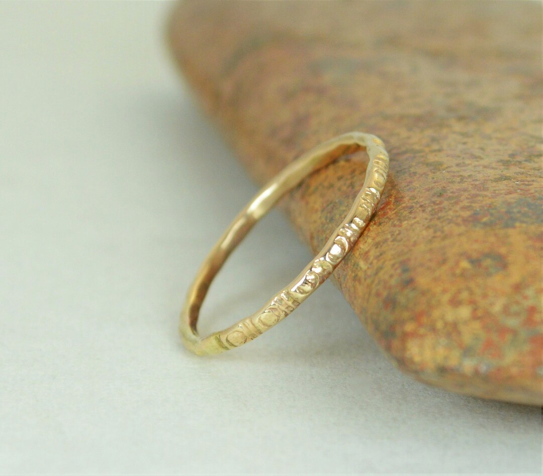 14k Gold Bohemian Ring, Rustic Wedding Ring, Heirloom Quality, Classic ...