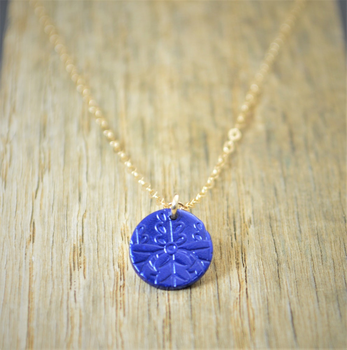 Japanese Coin Necklace Blue Coin Necklace Coin Art Japanese | Etsy