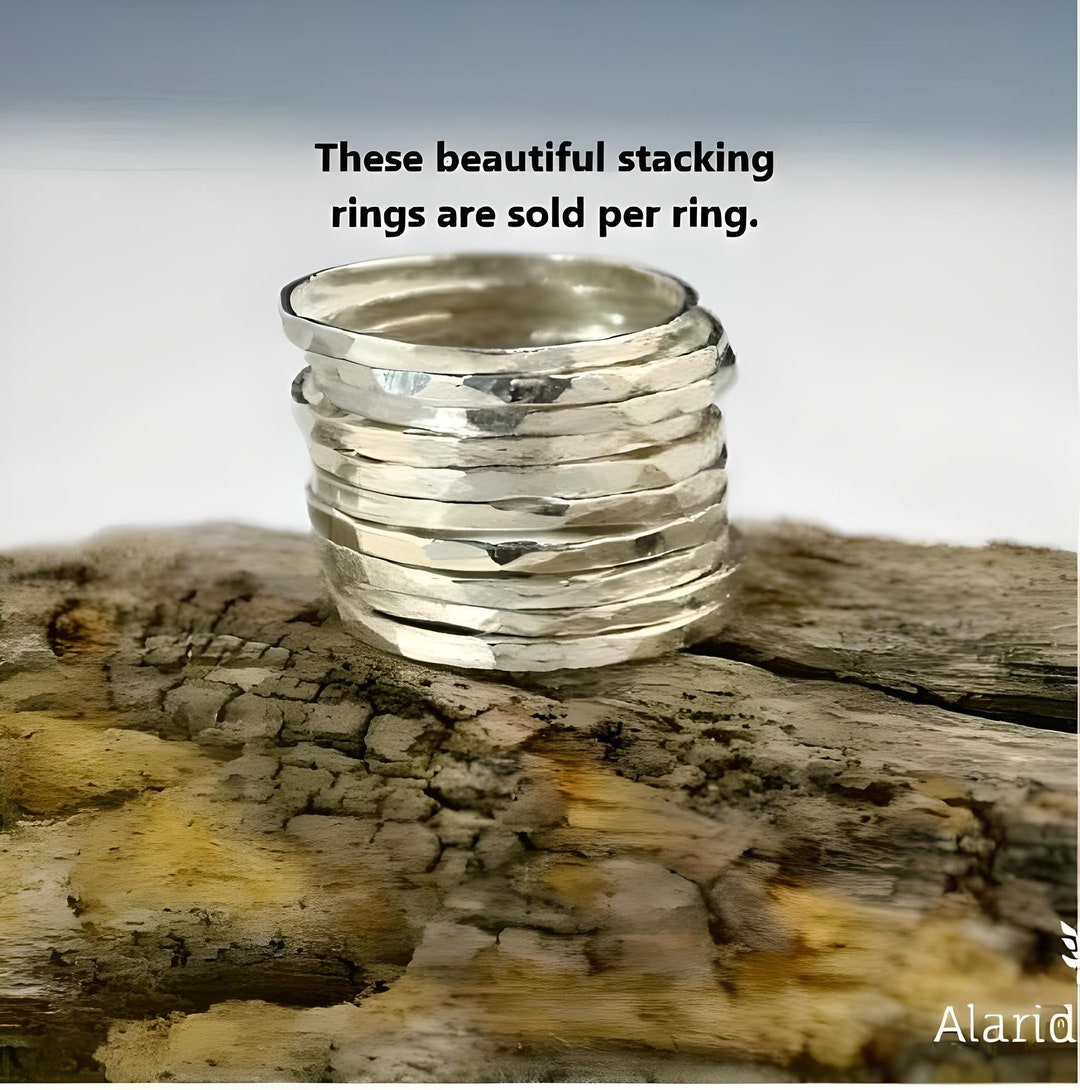 Thin Sterling Stackable Ring(s), Stack Rings, Stacking Rings, Made to ...
