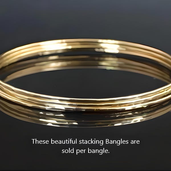 Gold Filled Bangle - Etsy Canada