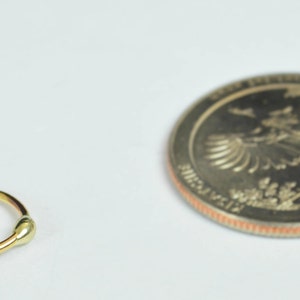 Solid 14k Gold Dew Drop Necklace, Solid 14k Gold Circle Necklace, Dew ...