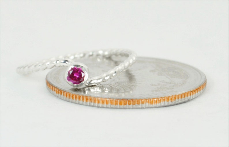 Wave Ring Silver Wave Ring Ruby Mothers Ring Ruby - Etsy