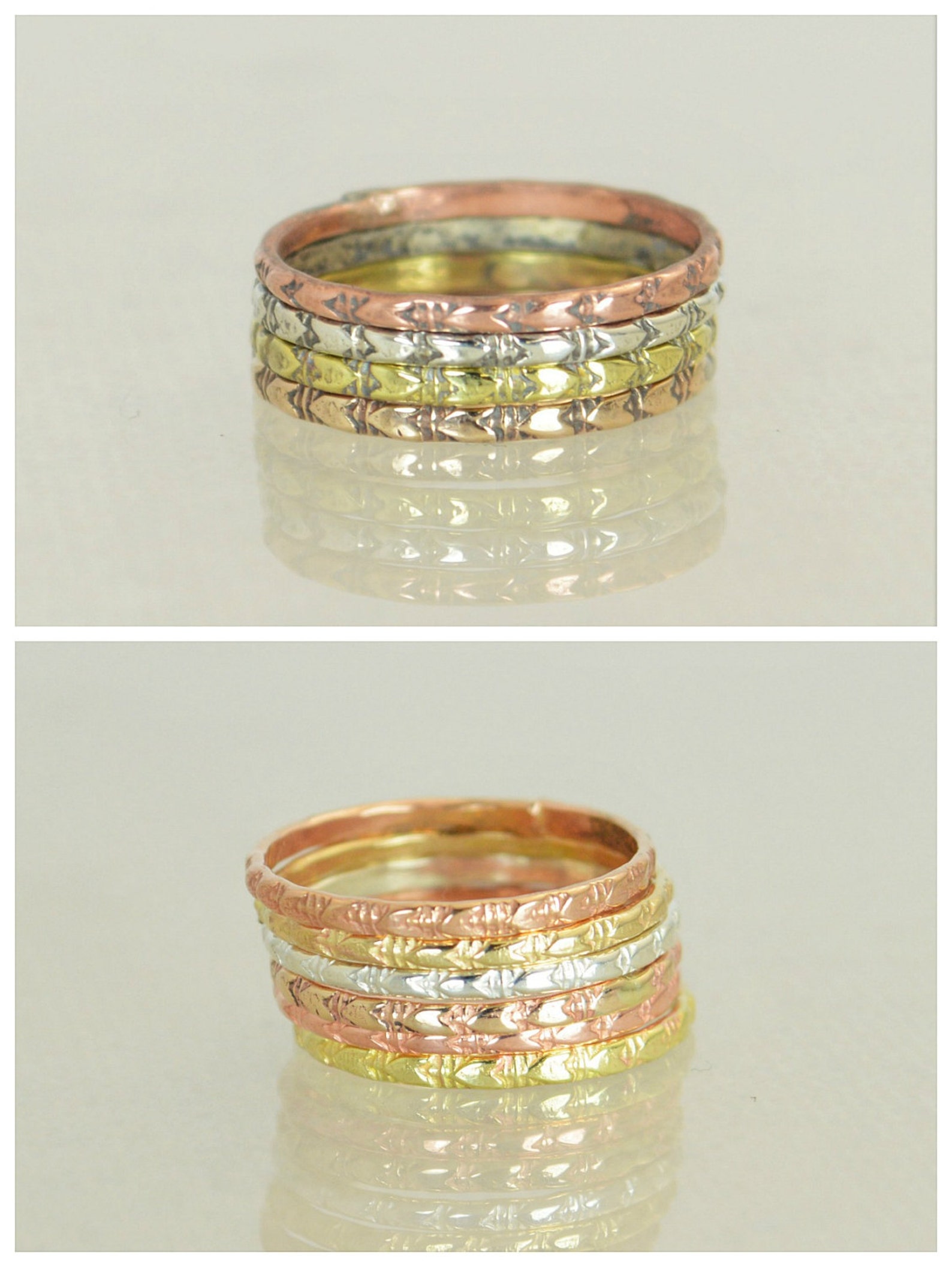 Bohemian Stacking Rings Boho Rings Tribal Rings Arrow - Etsy