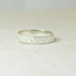 Silver Snake Scale Ring, Sterling Ring, Dragon Scale Ring, Silver ...