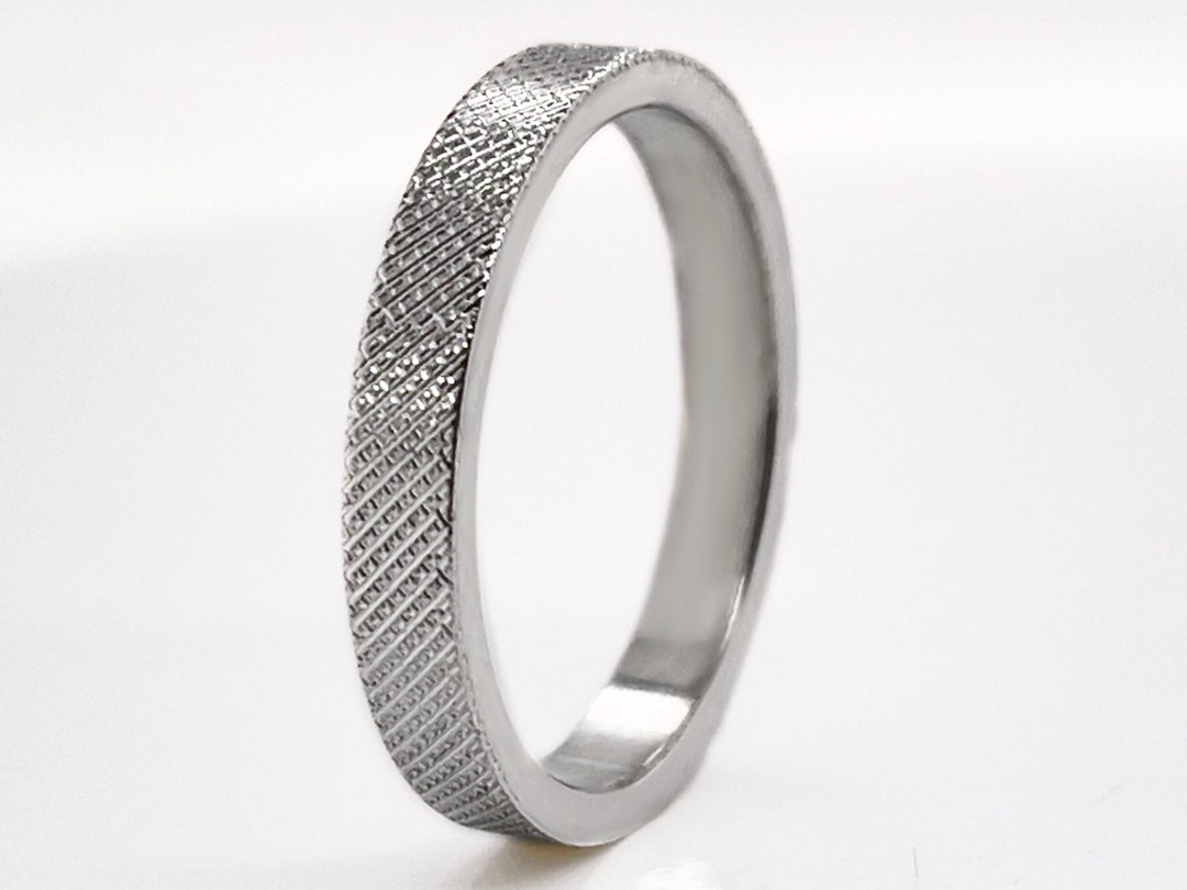 3mm Solid Platinum Florentine Engraved Band, Platinum Wedding Ring, 950 ...