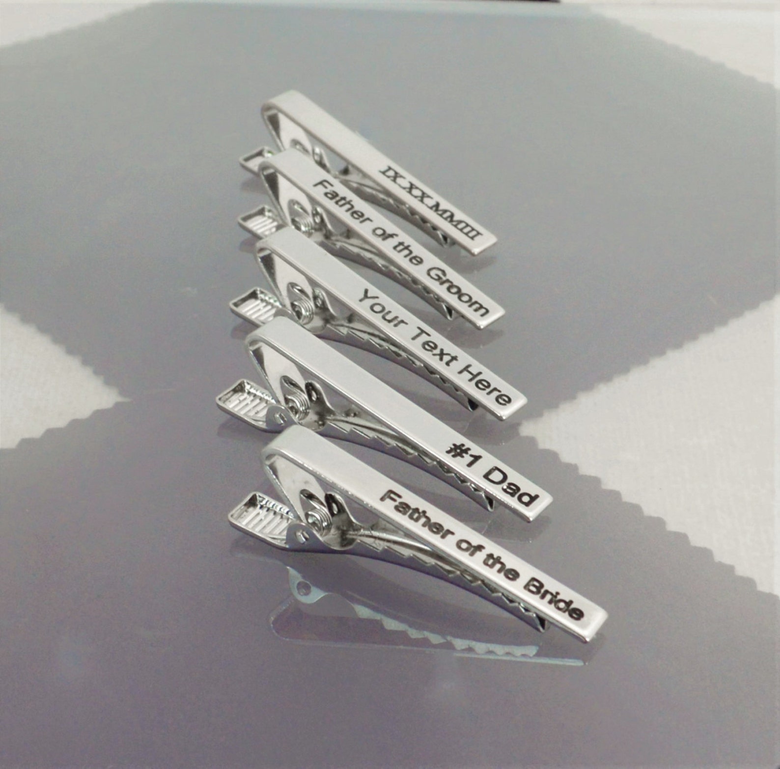 Personalized Tie Bar Custom Tie Clip Tie Bar Tie Clip - Etsy