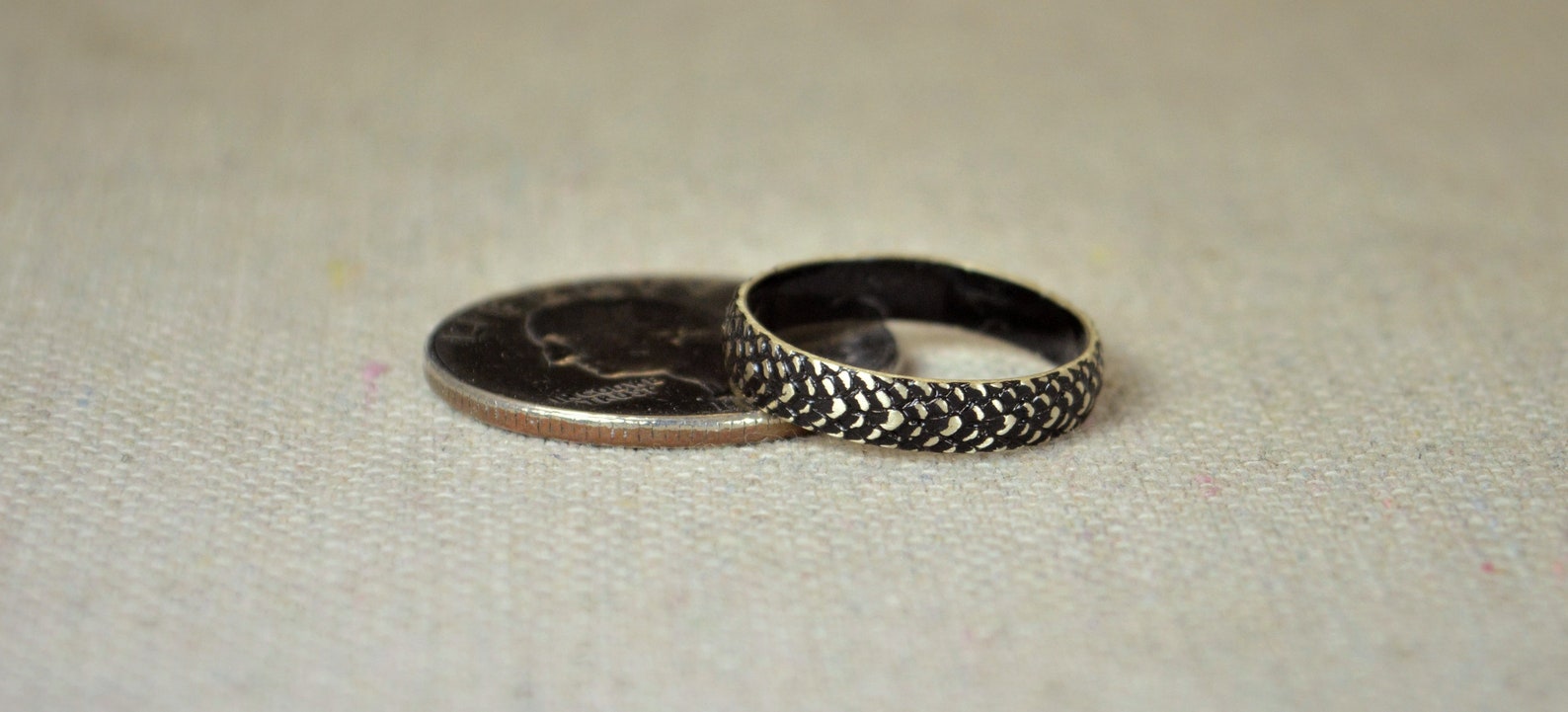 Black Snake Scale Ring Sterling Ring Black Dragon Scale | Etsy