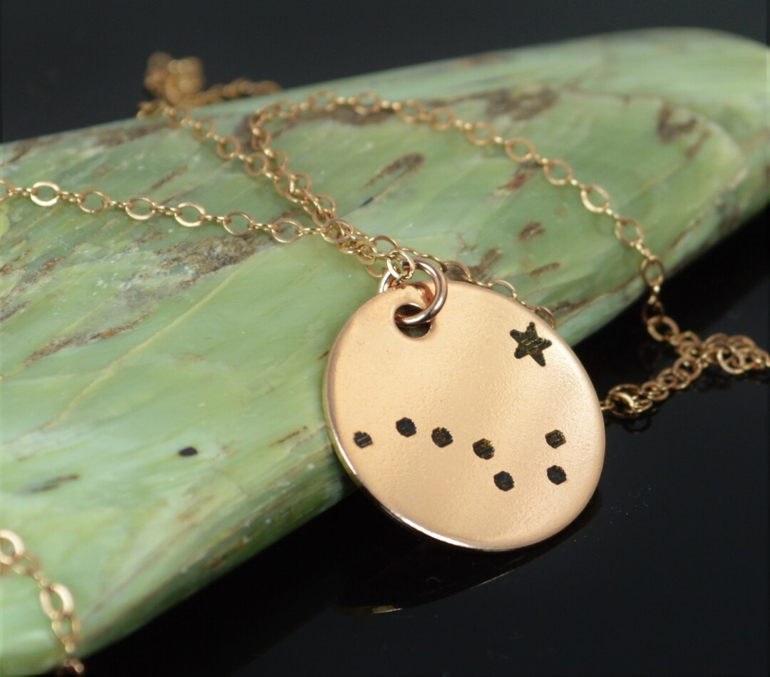 14k Rose Gold Filled Big Dipper Necklace, Rose Gold Necklace, Rose Gold ...