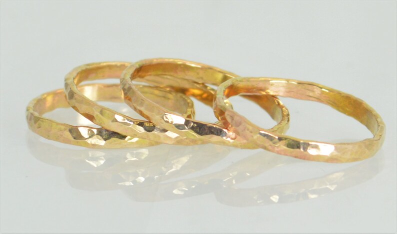 Thick 14k Gold Filled Stackable Rings Gold Rings Stacking - Etsy