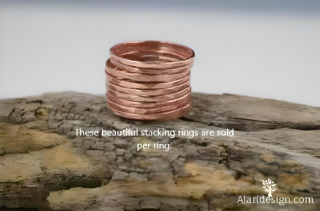 Thin Copper Ring(s), Copper Ring, Stackable Rings, Copper Band ...
