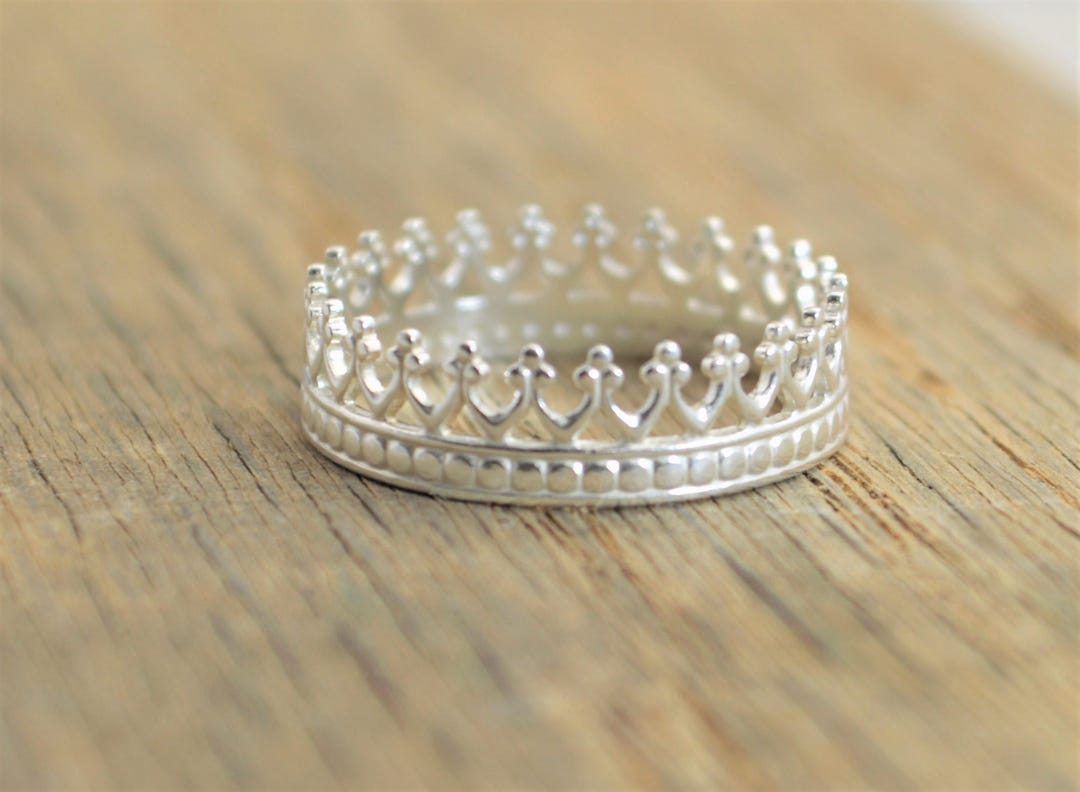 Sterling Crown Ring, Silver Princess Ring, Silver Ring, Silver Crown ...