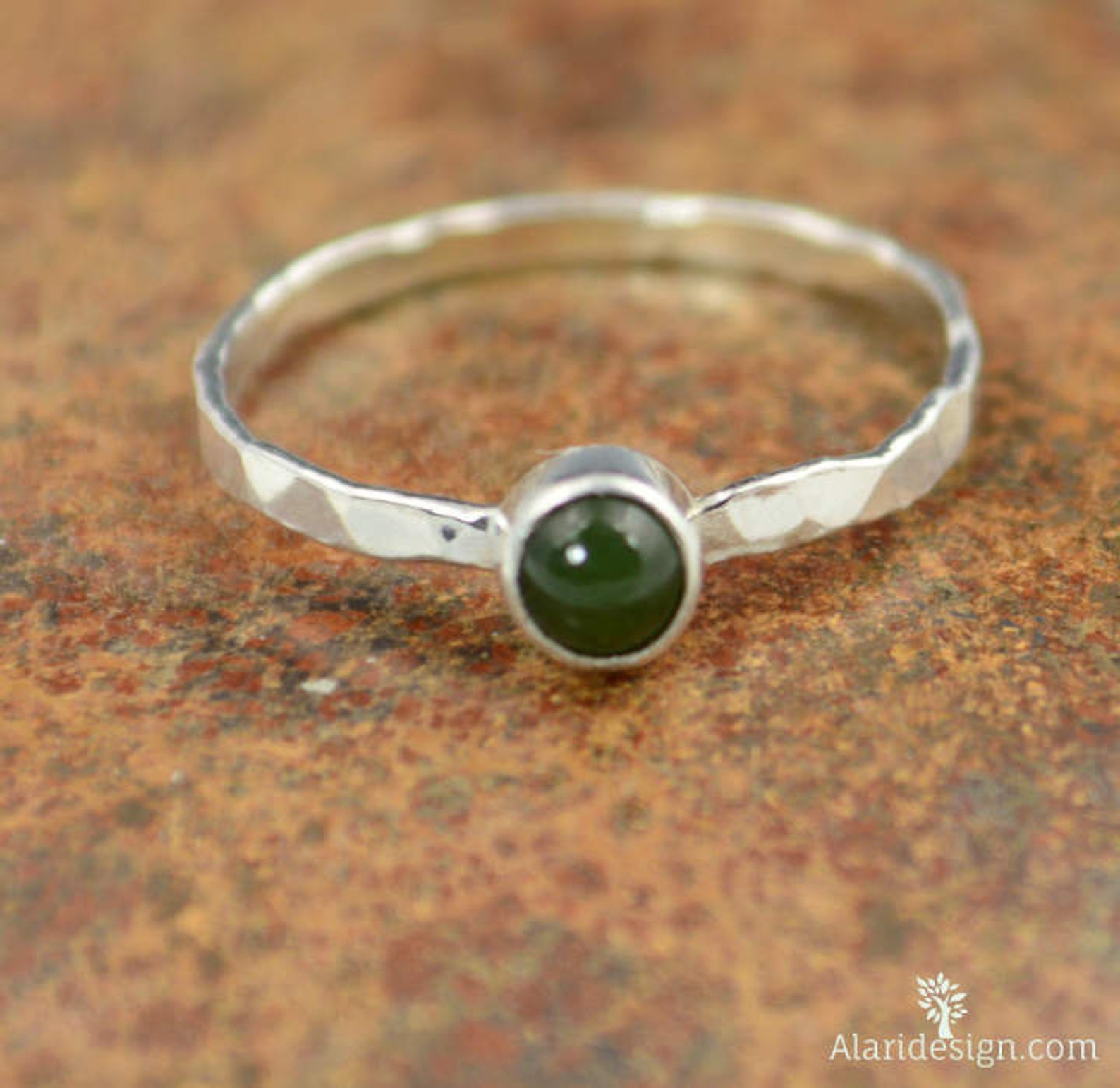 Silver Jade Ring Green Ring Jade Ringpure Silver Jade Ring - Etsy
