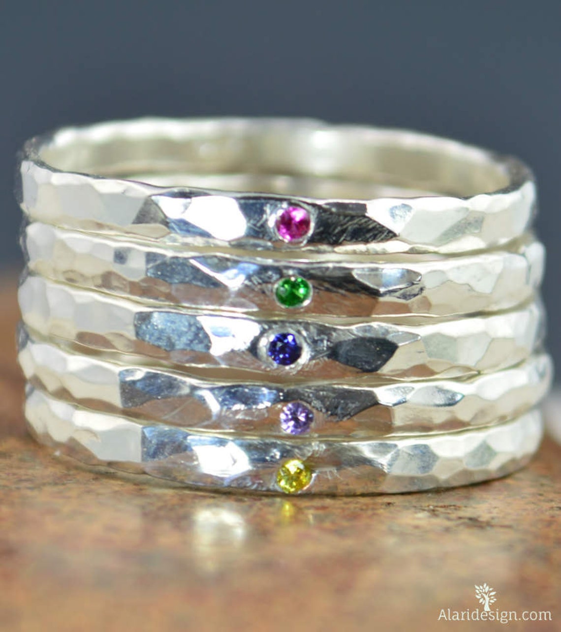 Super Thick Pure Silver Stackable Rings Stack Ring - Etsy