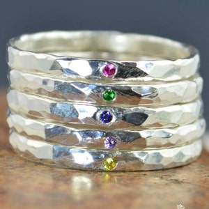 Super Thick Pure Silver Stackable Ring(s), Stack Ring, Stacking Ring ...