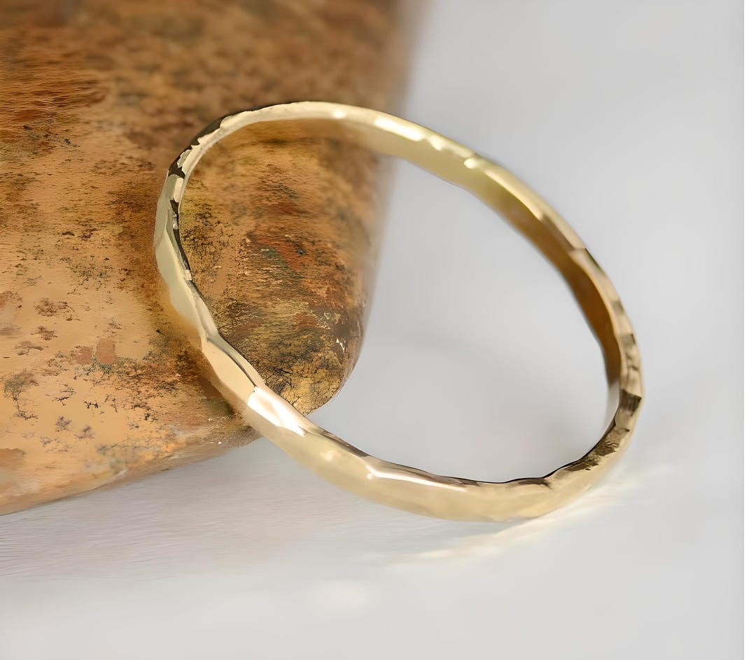Classic Solid 14k Gold Stacking Ring, Gold Band, Gold Ring, Solid Gold ...
