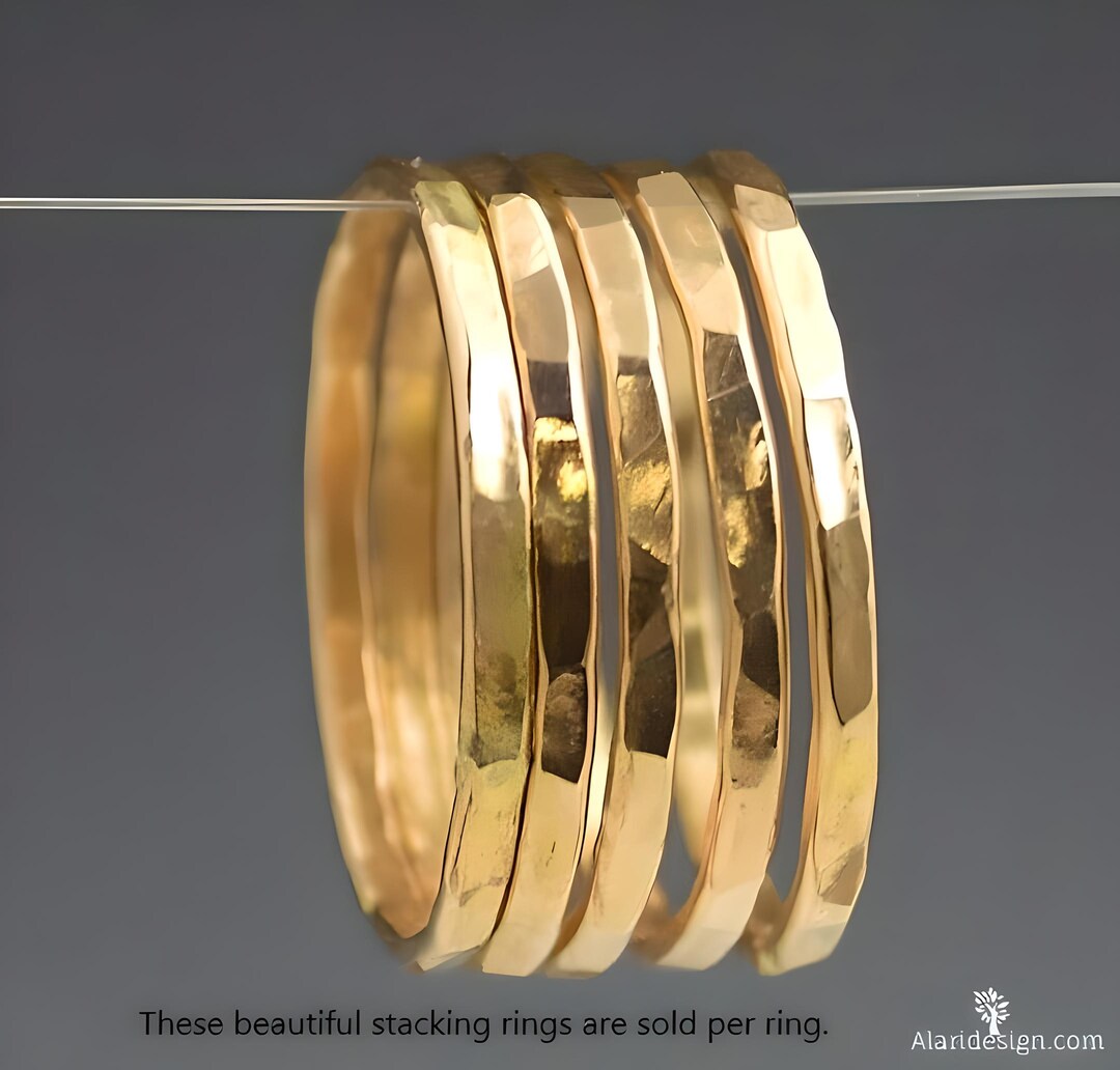 Classic Gold Stackable Ring(s), 14k Gold Filled, Gold Stacking Rings ...