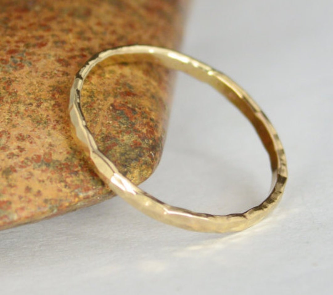 Classic Solid 14k Gold Stacking Ring, Gold Band, Gold Ring, Solid Gold ...