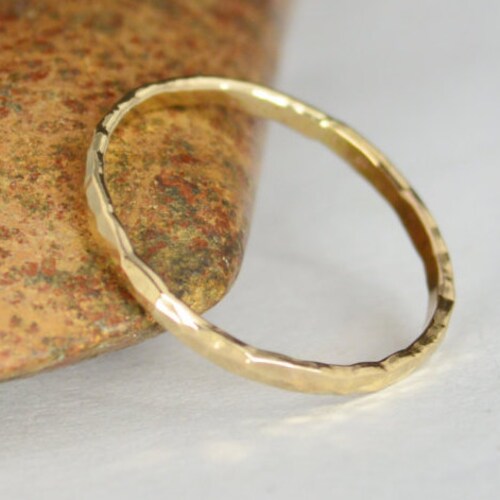 Classic Solid 14k Gold Stacking Ring Gold Band Gold Ring - Etsy