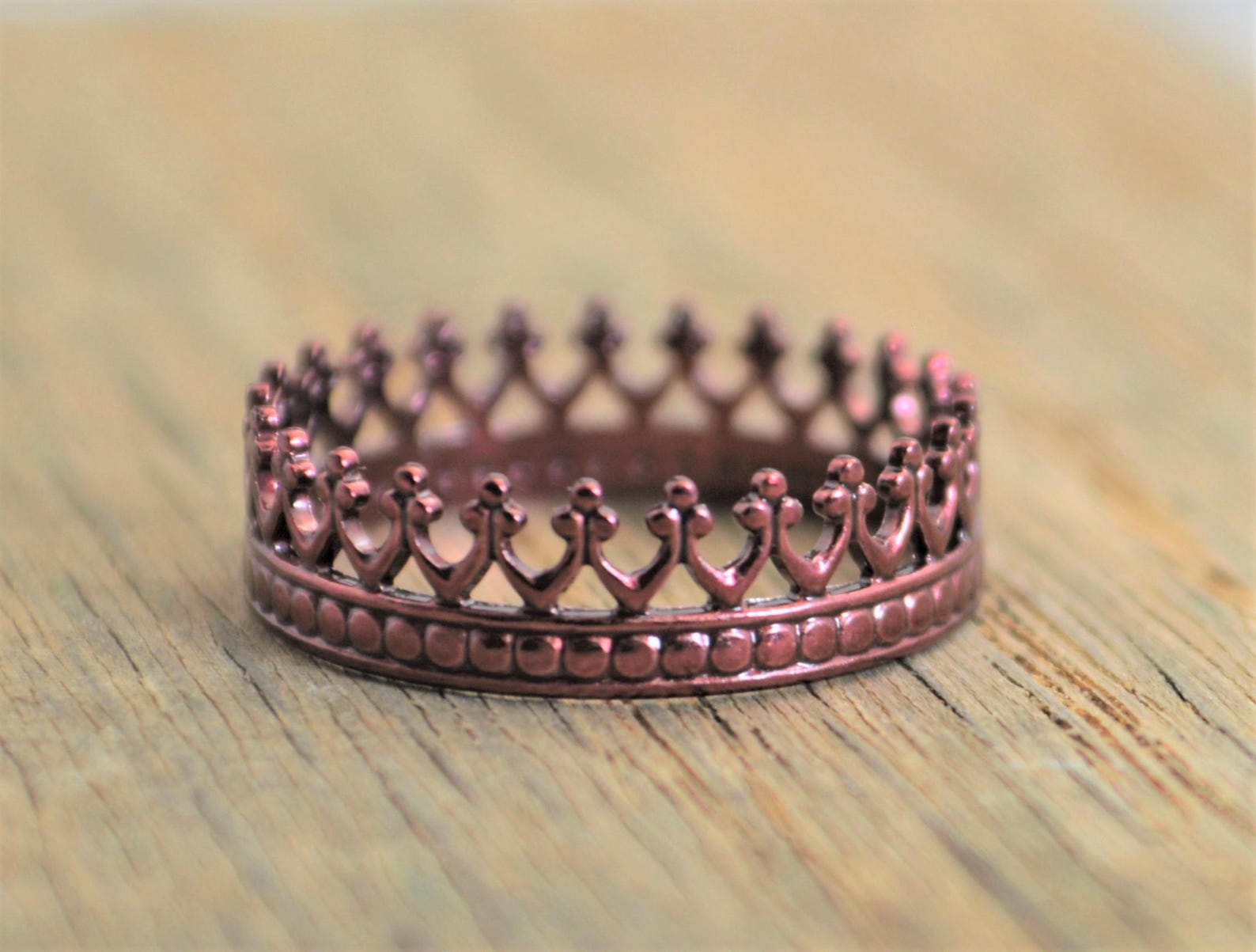 Crown Ring Princess Ring Maroon Ring Red Ring Maroon - Etsy