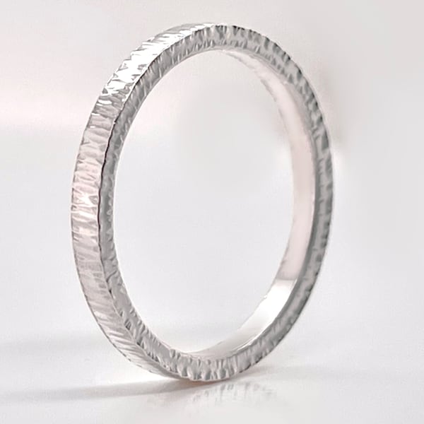 Bark Texture Ring - Etsy