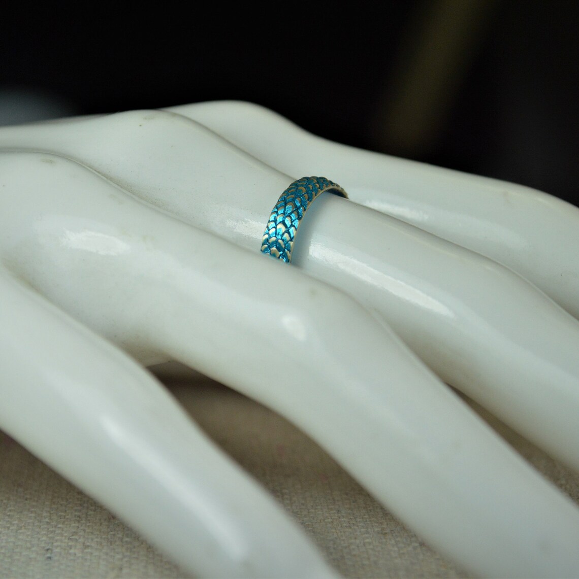 Turquoise Snake Scale Ring Sterling Ring Dragon Scale Ring | Etsy