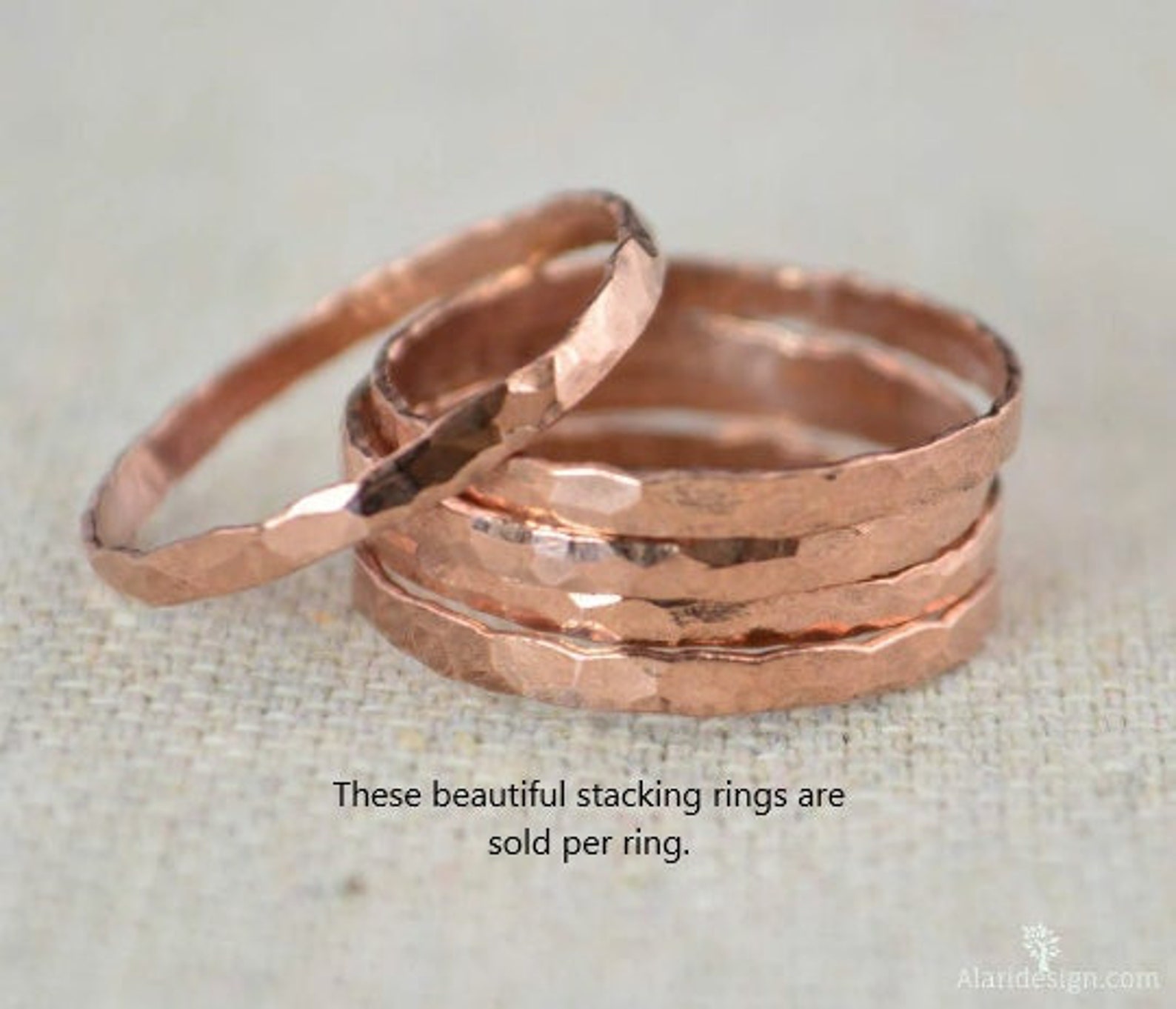 Thick Stackable Copper Rings Copper Rings Stackable Rings - Etsy