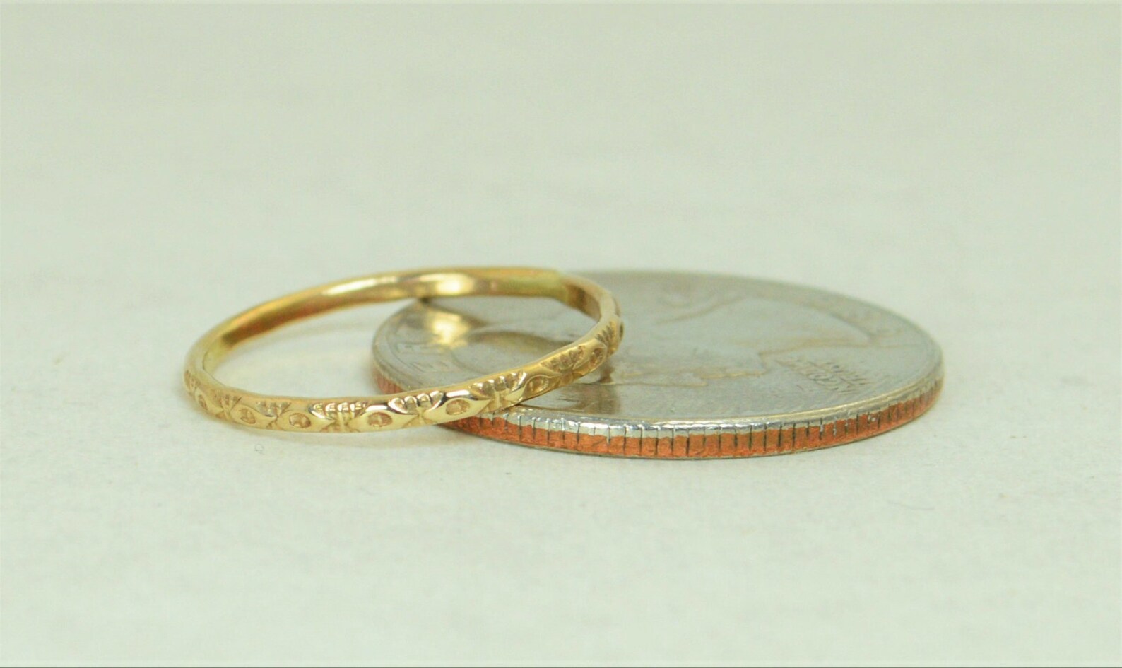 14k Gold Bohemian Ring Rustic Wedding Ring Heirloom Quality - Etsy