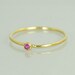Tiny Ruby Ring Ruby Stacking Ring Solid 14k Gold Ruby Ring - Etsy