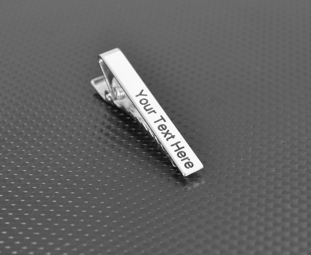 Personalized Tie Bar Custom Tie Clip Tie Bar Tie Clip - Etsy