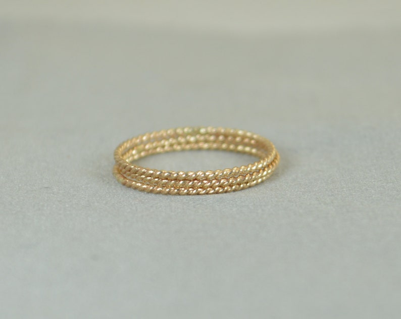 Gold Spiral Rings 14k Gold Filled Ring Stacking Ring Boho - Etsy