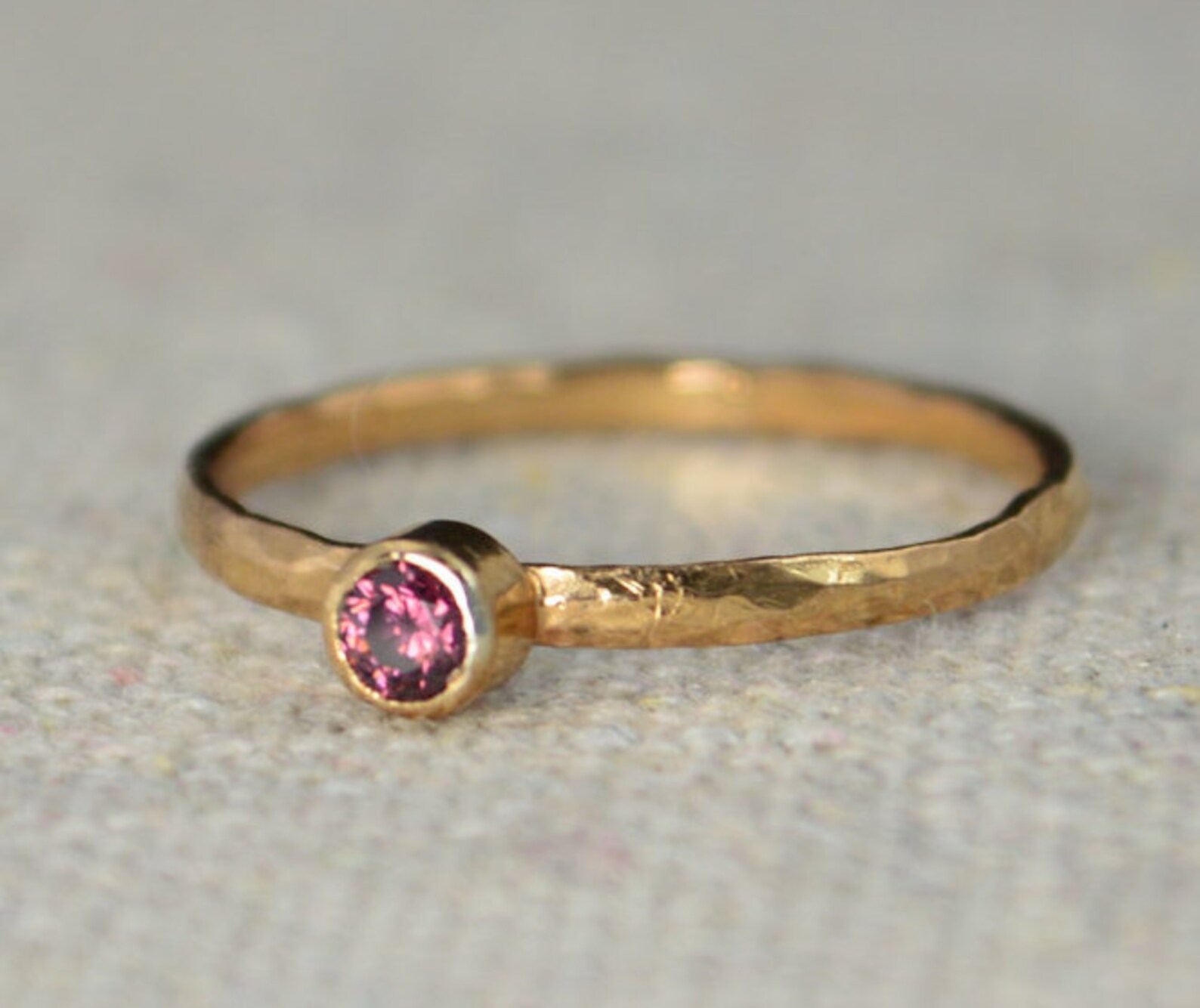 Classic Rose Gold Filled Alexandrite Ring Solitaire - Etsy