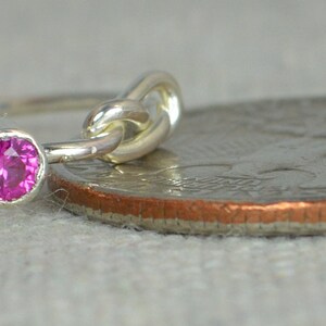 Ruby Infinity Ring, Sterling Silver, Stackable Rings, Mother's Ring ...