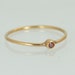 Tiny Garnet Ring, 14k Solid Rose Gold Garnet Ring, Garnet Stacking Ring, Garnet Mothers Ring ...