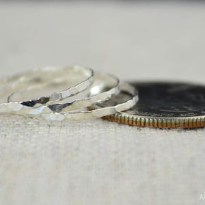 Silver Ring, Stack Ring, Dainty Ring, Silver Stack Ring, Silver Band, Simple Silver Ring ...