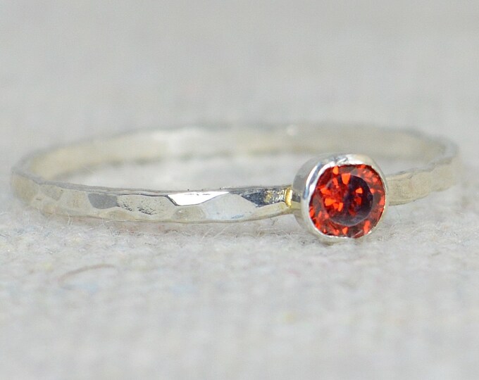 Vintage Sterling Silver Garnet Ring Size 6.75 Marked P3, Vintage ...