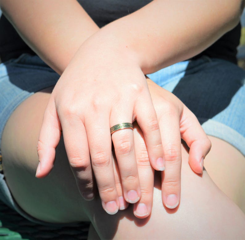 Green Wreath Coin Ring India-british Coin Green Ring Coin - Etsy