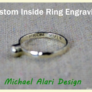 Custom Inside Ring Engraving - Add a Personalized Message, Date, or ...