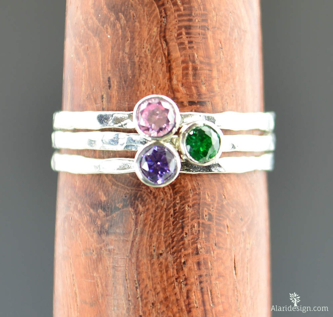 Grab 3 Mothers Rings, Set of 3, Mothers Jewelry, Silver Mothers Rings ...