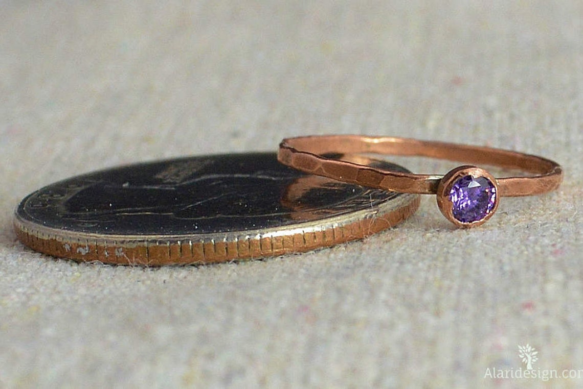 Dainty Copper Mothers Ring Copper Stacking Ring Mommy Ring - Etsy