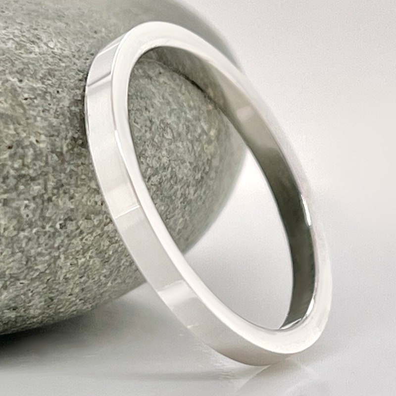 Platinum Wedding Band - Etsy