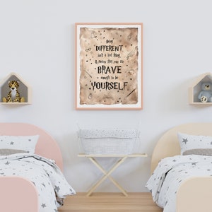 Wizard Poster, Wizard Wall Art, Inspirational Quotes, Hand Drawn ...