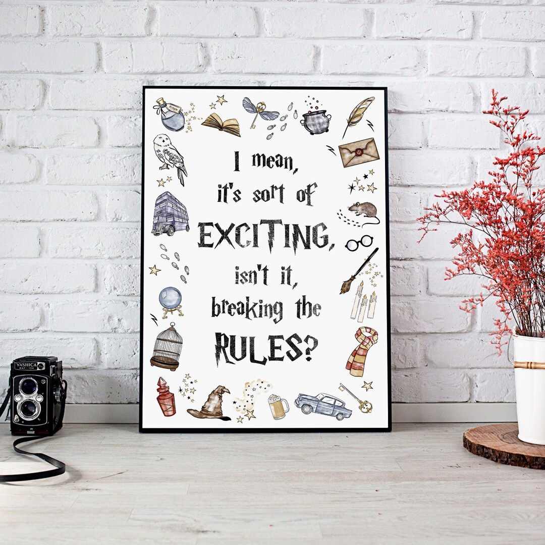 Wizard Inspirational Quote Poster: Hand Drawn Wall Art (digital ...
