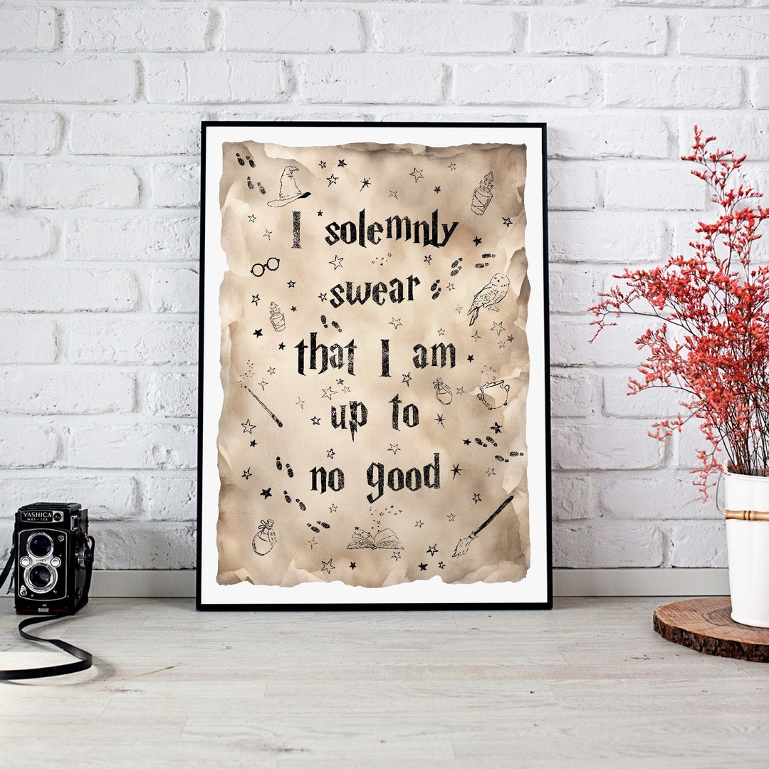 Wizard Poster, Wizard Wall Art, Inspirational Quotes, Hand Drawn ...