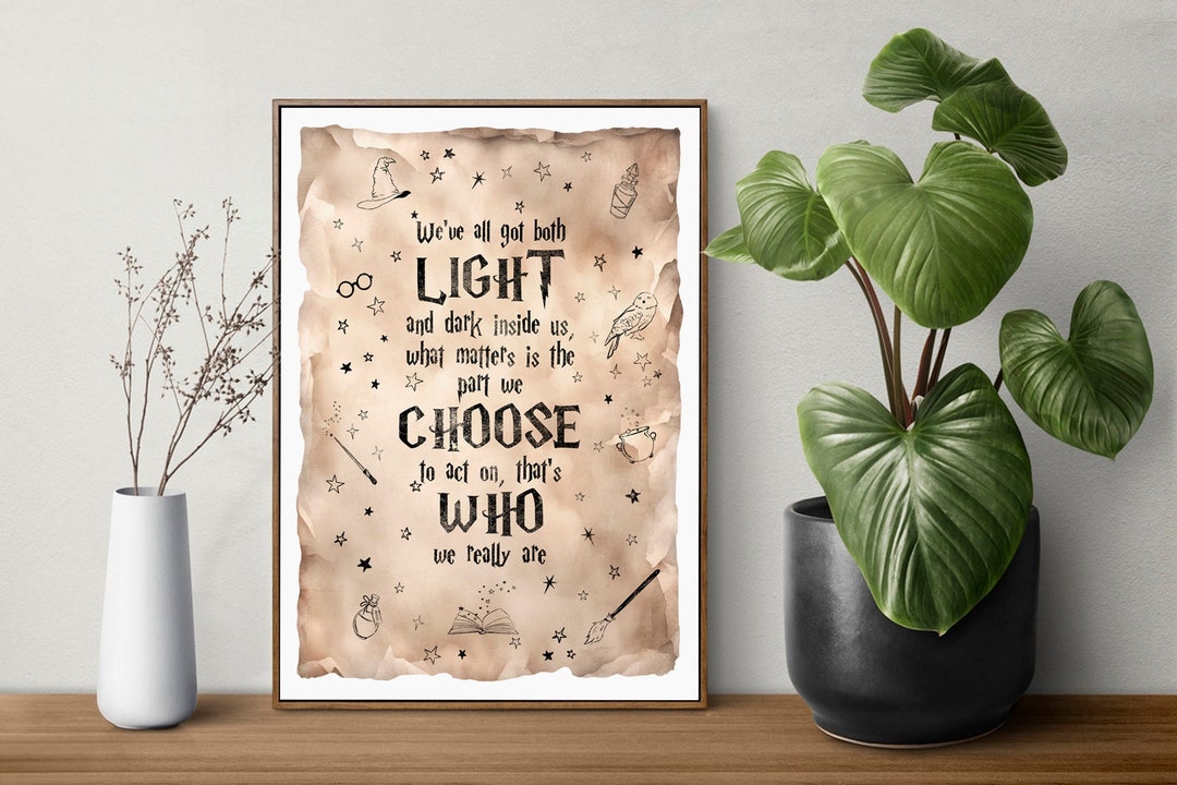 Wizard Inspirational Quote Poster: Hand Drawn Wall Art (digital ...