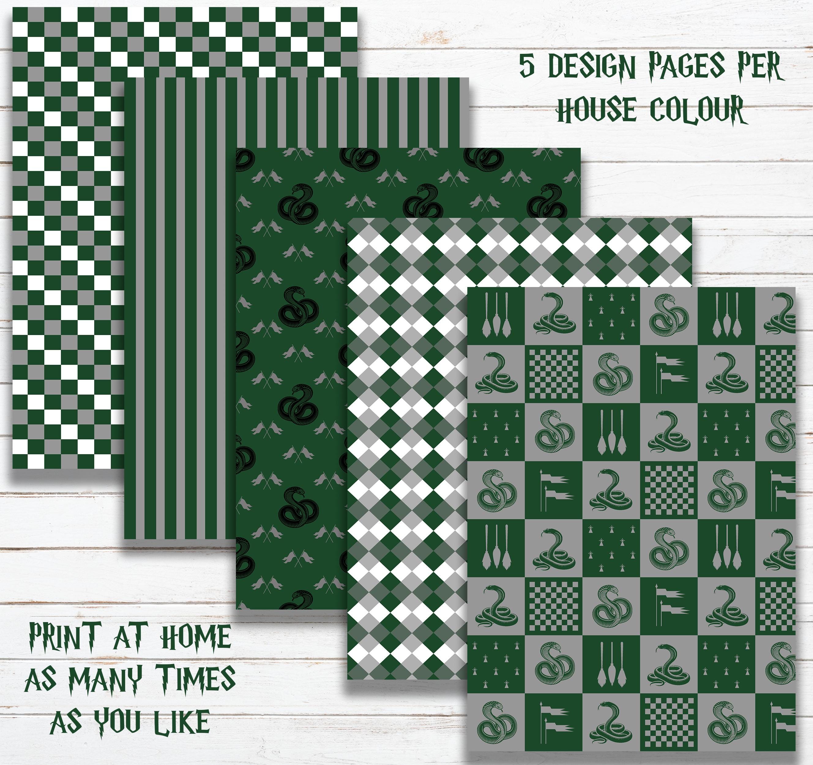 Wizard House Banners Digital Paper: Crests & Flags Kit (digital ...