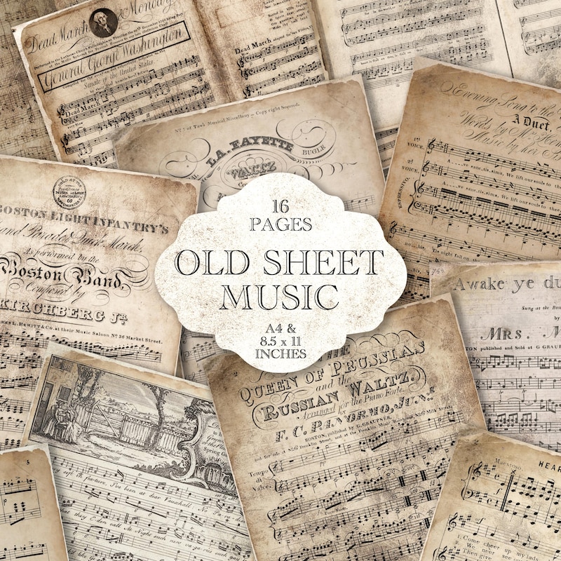 Old Sheet Music - Etsy
