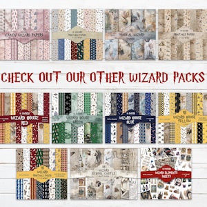 Wizard Herbology Class Papers: Magic Junk Journal, Fussy Cuts (digital ...